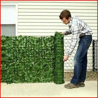 Clôture de jardin feuille verte artificielle – SHOPIBEST