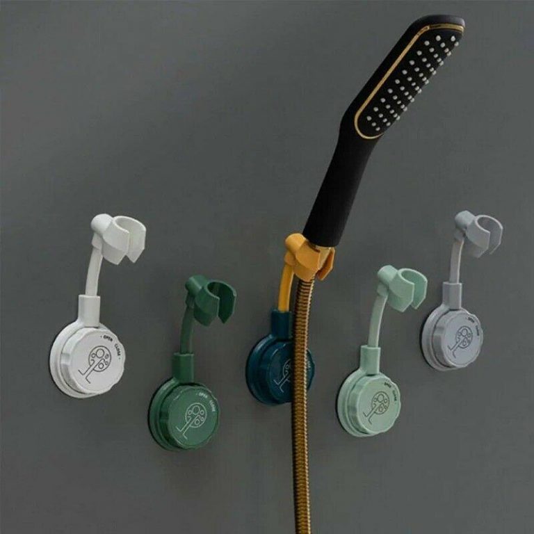 Support de douche mural réglable universel sans percer - SHOPIBEST