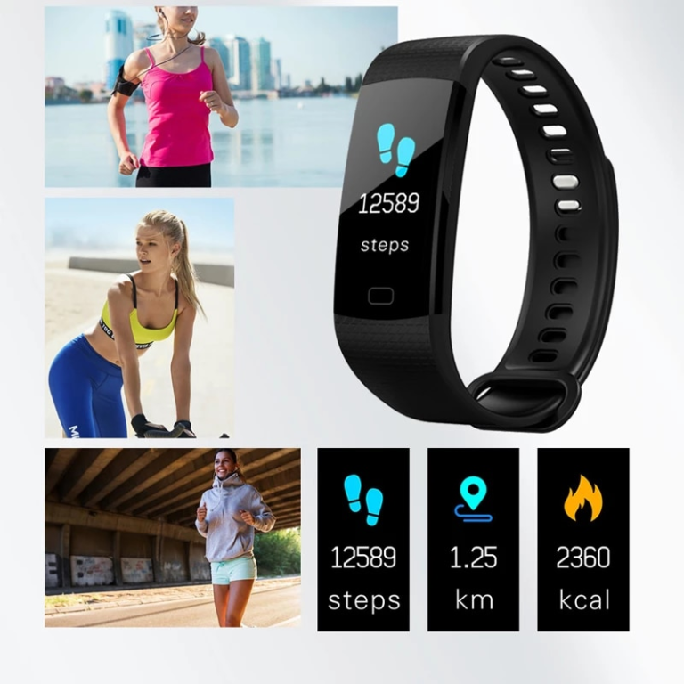 Montre intelligente connectée fréquence cardiaque et pression ...